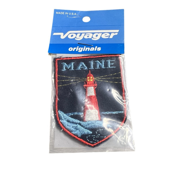 Accessories | Vintage Voyager Embroidered Maine Lighthouse Patch Emblem ...